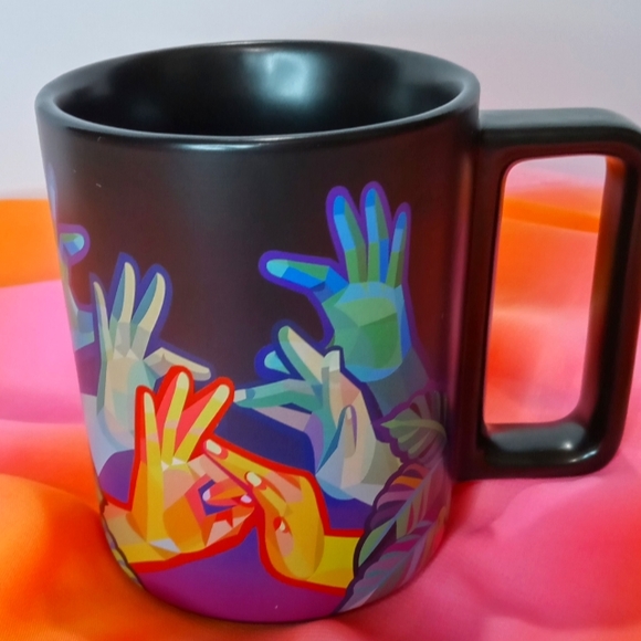 Starbucks | Kitchen | 22 Starbucks American Sign Language Mug | Poshmark